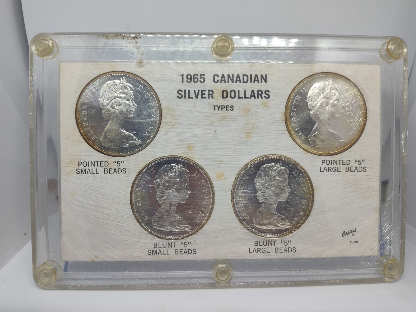 1965 Canadian Silver Dollars, 4-Coin Type Set in Capital Holder | eBay