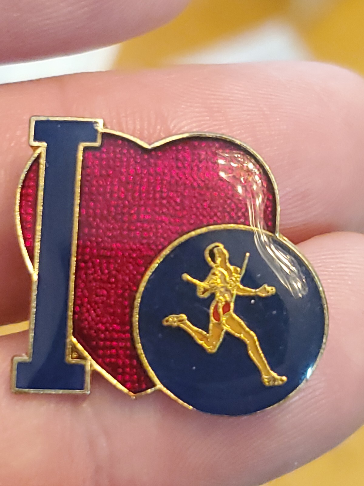 I ️ Track and Field Love Running Baton Relay Race Lapel Pin Vintage | eBay