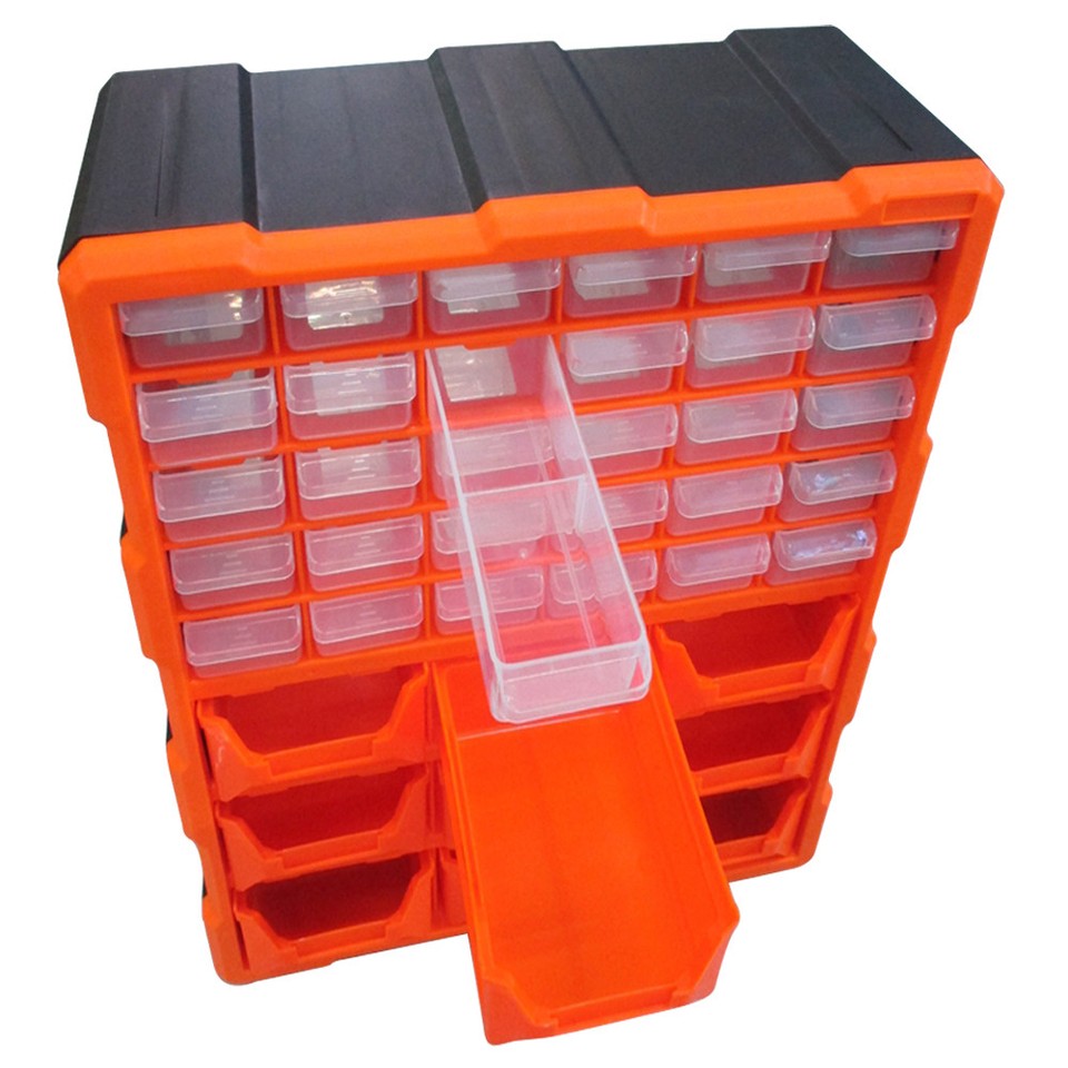 Multi Unit Drawer Double Storage Cabinet Box DIY Workshop Tools ...