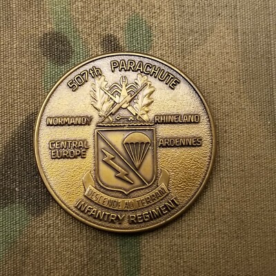 507th Parachute Infantry Regiment Vintage Challenge Coin | eBay