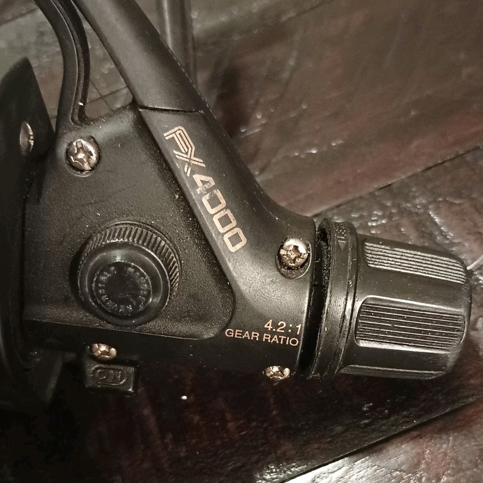 Shimano R4000 FX 4000 Spinning Fishing Reel Rear Drag Trigger Bail ...