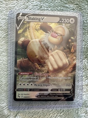 Pokemon Slaking V 058/078 Ultra Rare Full Art Holo | eBay
