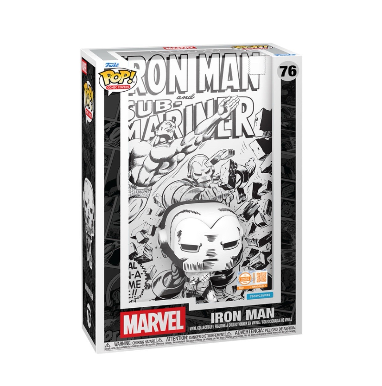 Funko Pop! Iron Man 76 Holy Grail Comic Cover (Black & White) LE 750 ...