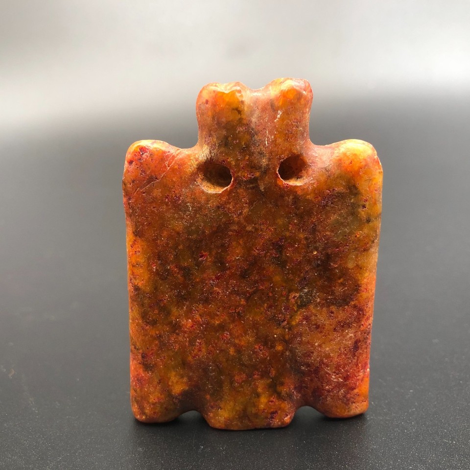 Old "Hong Shan" Culture Hetian Jade Hand-Carved Bird Eagle "owl ...