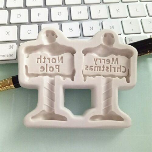 Mold Mould Xmas Cake Sugarcraft Chocolate Christmas Fondant Silicone ...