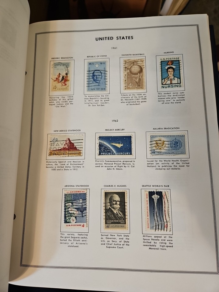 Over 500 Stamps United States Liberty Stamp Album Collection 6E46 | eBay