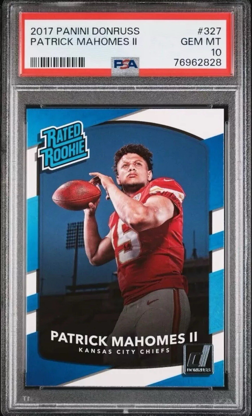 2017 panini Patrick Mahomes donruss rated rookie psa 10 , hot pack des ...