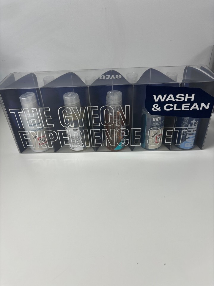 GYEON WASH & CLEAN SET Detailing Set Kit Bundle Gift Box-- NEW | eBay