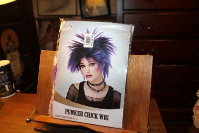 New Adult Costume Halloween Wig Seasonal Visions Punker Chick Wig | eBay