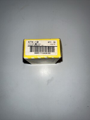 BOX OF 10 BUSSMANN KTK-10 LIMITRON 10 AMP KTK 10 FUSES 600V NEW FUSES ...
