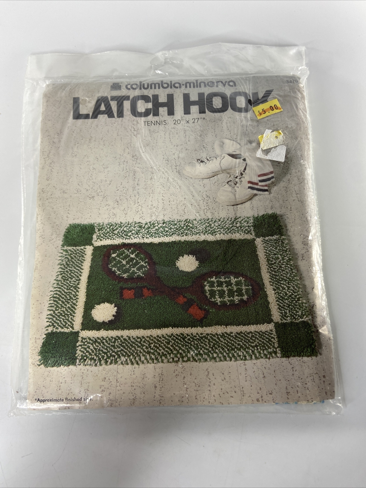 Columbia-Minerva Needlepoint Picture Kit #3470 Tennis Racquets Tennis ...