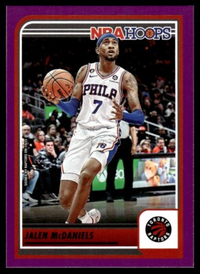 2023-24 Panini NBA Hoops Purple Border Jalen McDaniels Toronto Raptors ...