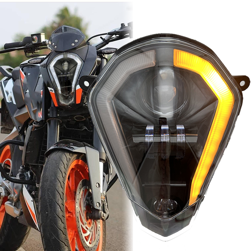 LED Headlight Turn Signal Light DRL Assembly For KTM Duke 390 250 200 ...
