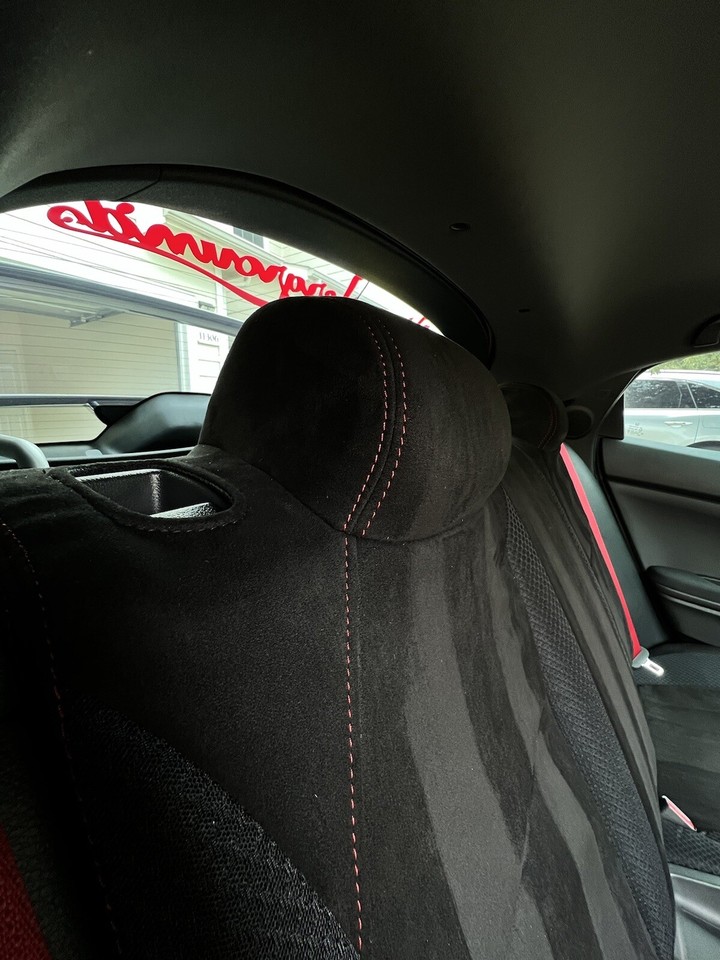 Hyper Suede Rear Seat Covers for 2017-2021 Civic Type R FK8 | eBay