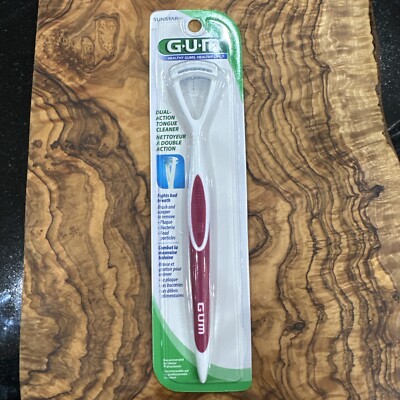 GUM - 760RB Dual Action Tongue Cleaner Brush and Scraper | eBay