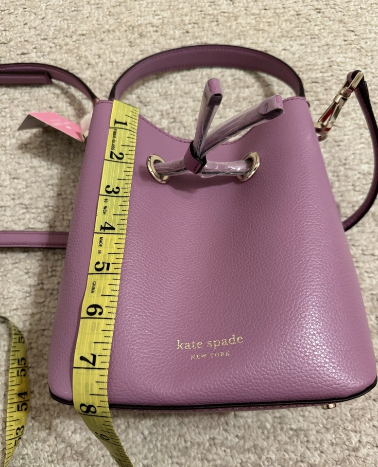 Kate Spade New York Pink Mauve Eva Small Bucket Bag Brand New | eBay