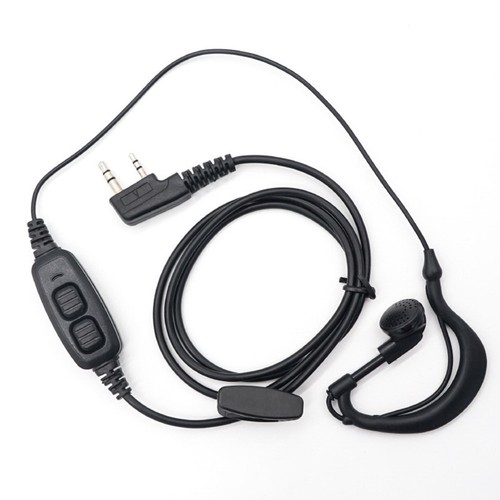 Dual PTT Headset w/ Invisible Microphone Mic for Baofeng BF-UV5R UV82 ...