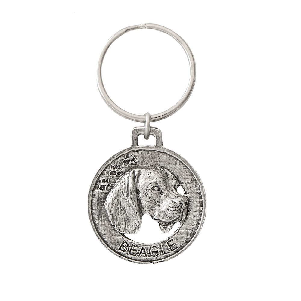 Creative Pewter Designs Beagle Hound Dog Pewter KeyChain, Key Fob ...