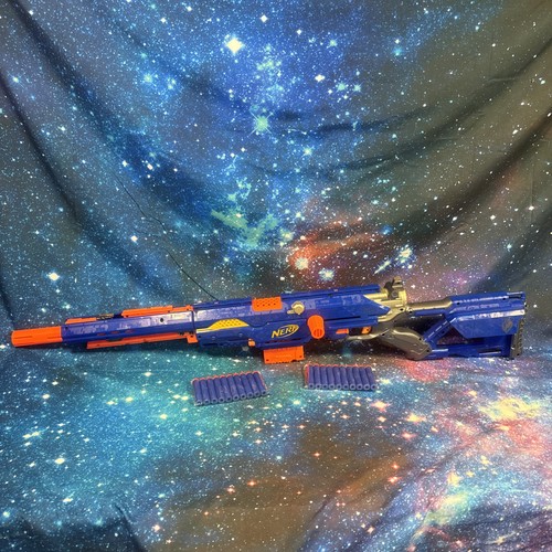 NERF LONGSTRIKE CS-6 BLASTER GUN dart toy N-STRIKE ELITE SNIPER RIFLE ...