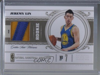2010 Playoff National Treasures Century Materials Prime /25 Jeremy Lin ...