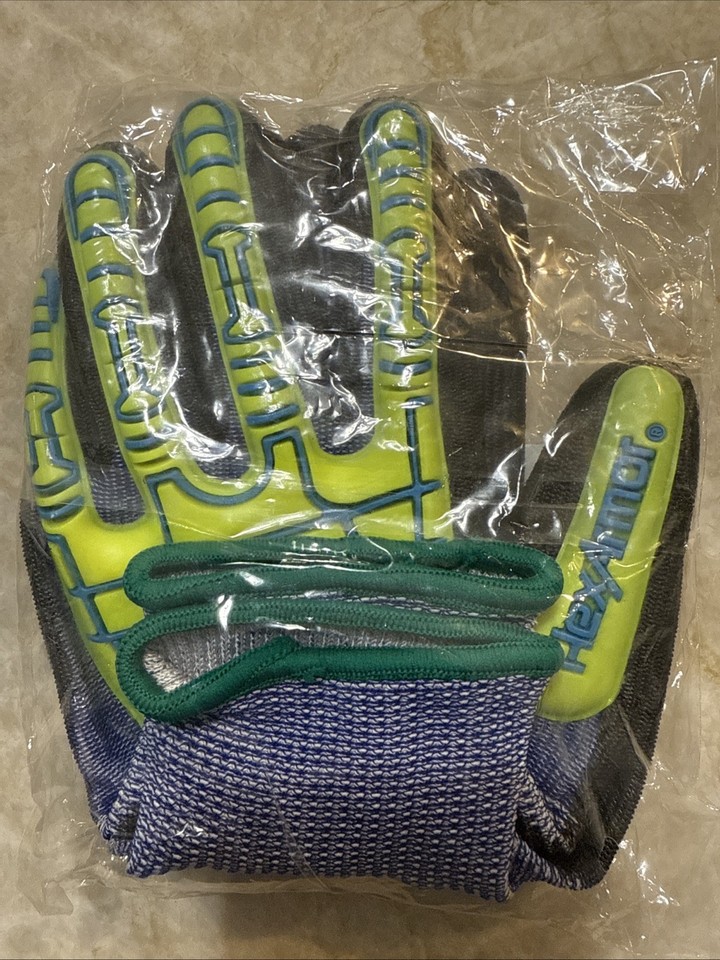 HEX ARMOR, RIG LIZARD WORK GLOVES, # 2095, CUT AND PUNCTURE RESISTANT ...