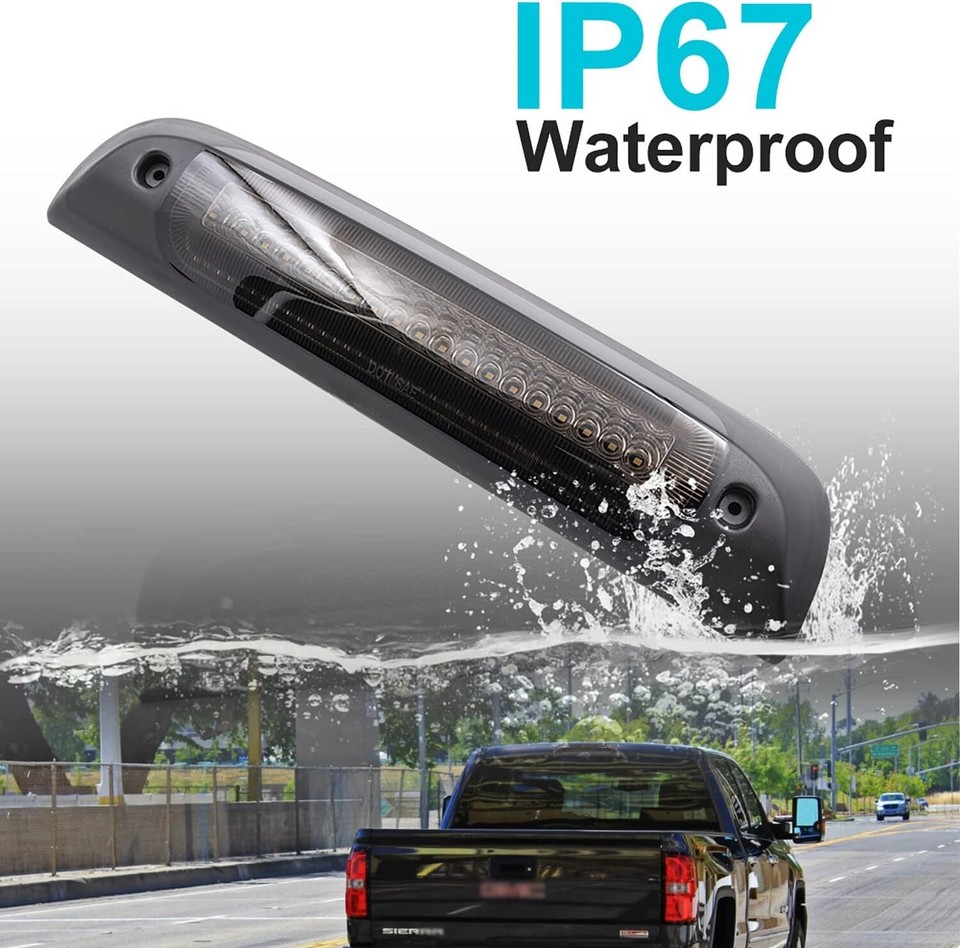 LED Smoked 3rd Tail Light Fit For 2014-18 Chevy Silverado & GMC Sierra ...