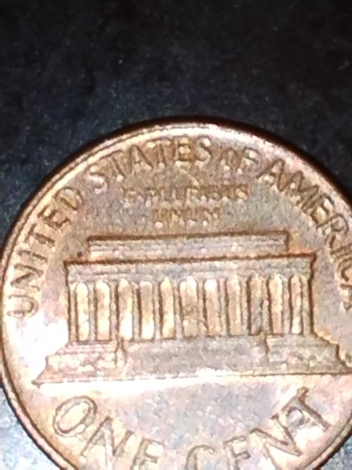 Rare 1966 Lincoln Penny No Mint Mark.L, RIM ERROR, W ERROR very good ...