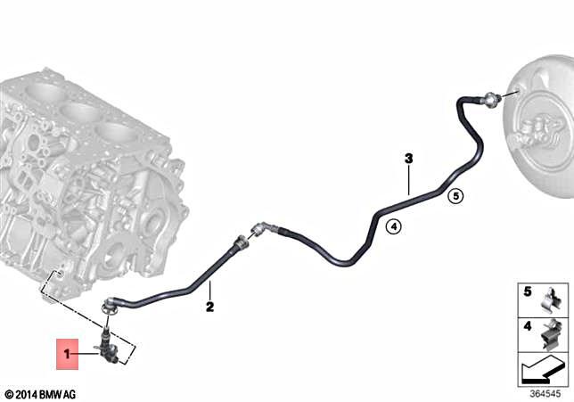 Genuine BMW F10N F11N F20N F21N Vacuum Line Non-Return Valve OEM ...