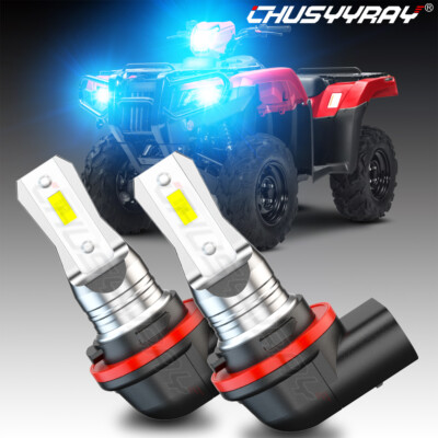 For Kawasaki Prairie KVF360 2x4 4x4 3 pins 8000K Bright Led Headlight ...