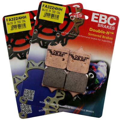 EBC FA322/4HH Sintered Brake Pads X2 for KTM 990 Super Duke R 07-13 ...