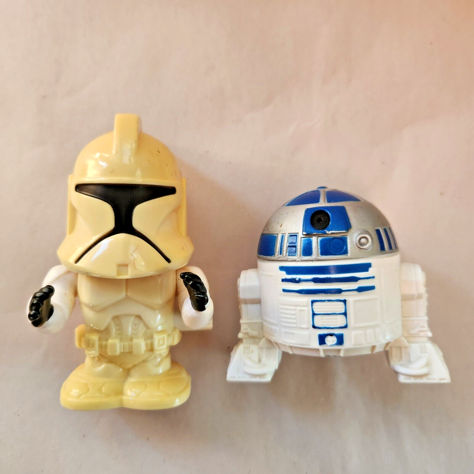 2005 Star Wars Burger King Boba Fett Walker & R2-D2 Cake Toppers | eBay