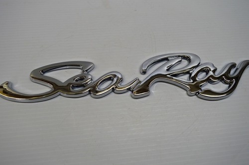 NEW OEM SEA RAY "SEARAY" SCRIPT LOGO EMBLEM CHROME PART # 211607 13 ...