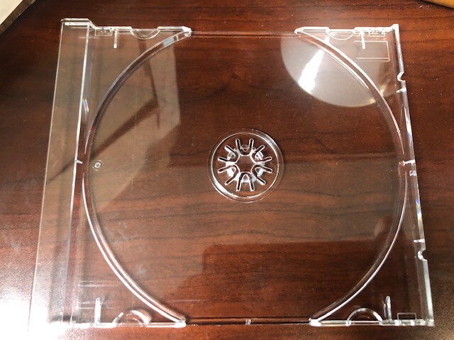 4 NEW USA 24MM CHUBBY TRIPLE 3 CD JEWEL CASES W CLEAR TRAY 1058TP FREE ...
