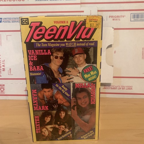 TEENVID Vol2 Sealed VHS BMG Video Vanilla Ice Milla Jovovich Marky Mark ...