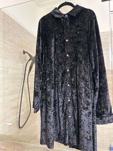 Jess Lea XL black velvet drop waist dress. New without tags. Stunning ...