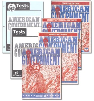 BJU Bob Jones 12th grade AMERICAN GOVERNMENT 12 Student Teacher ...