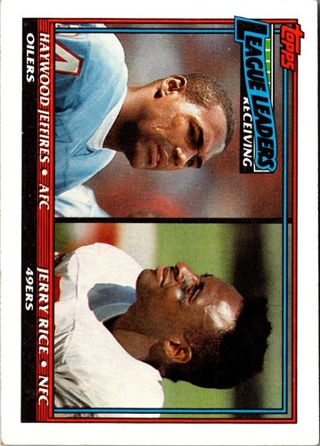 1991 Topps Haywood Jeffires/Jerry Rice #10 Houston Oilers/San Francisco ...