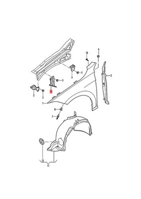 Genuine VW Jetta Vento BU3 BU4 Brace 17A821135 | eBay