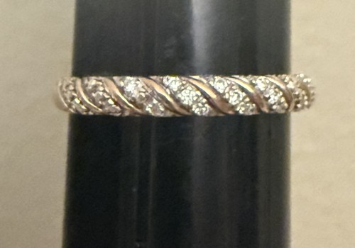 10k Rose Gold .417 Diamond-.07 tcw Band Fine Ring-Size 7 | eBay
