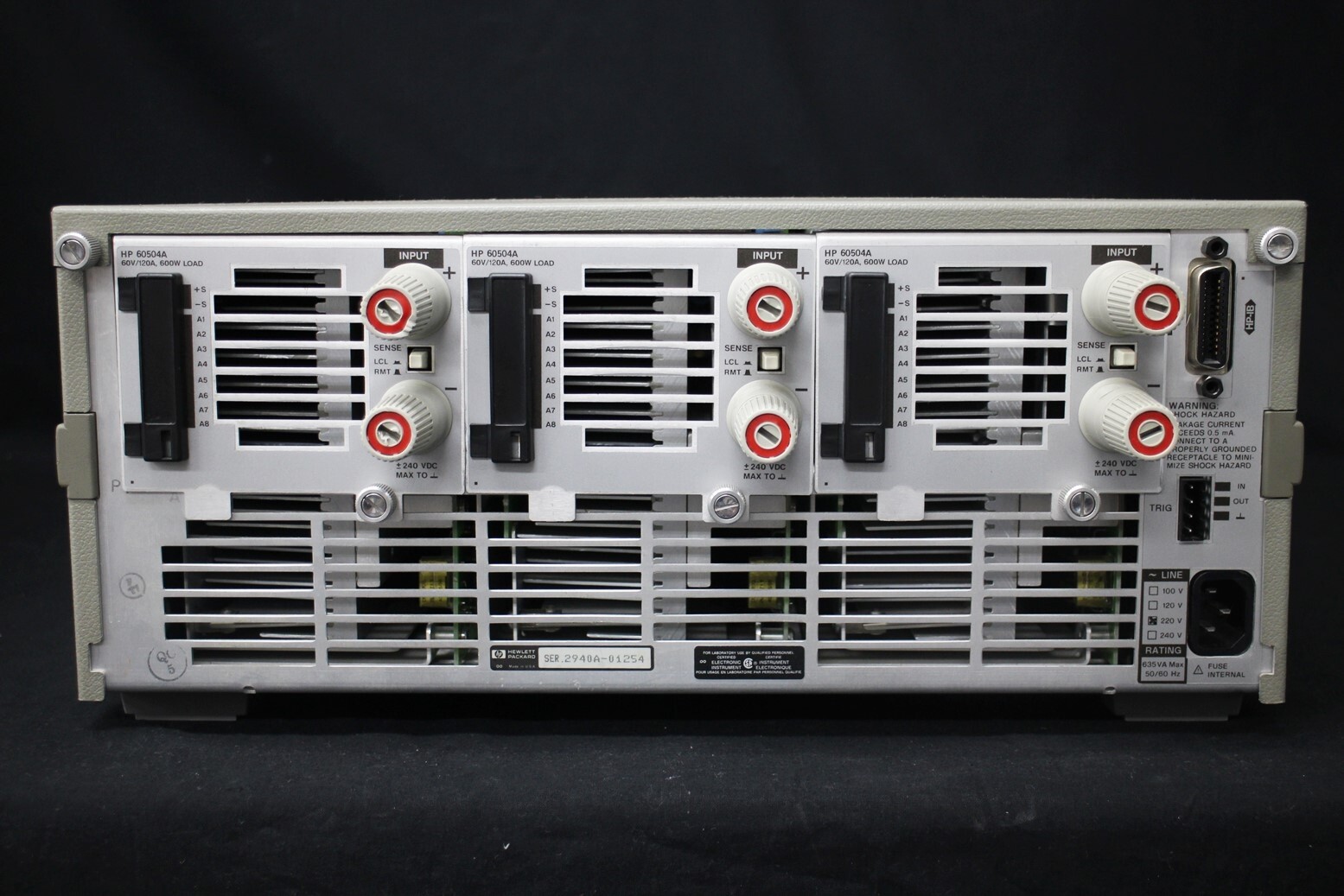 HP 6050A+60504A*3unit 1800 Watt dc Electronic Load Mainframe | eBay