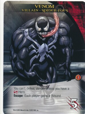 VENOM Upper Deck Marvel Legendary VILLAIN SPIDER-FOES | eBay
