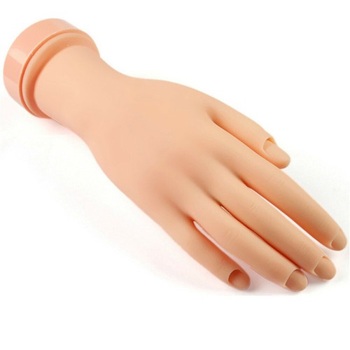 Flexible Practice Training Fake Hand Model Manicure Nail Art Training ...