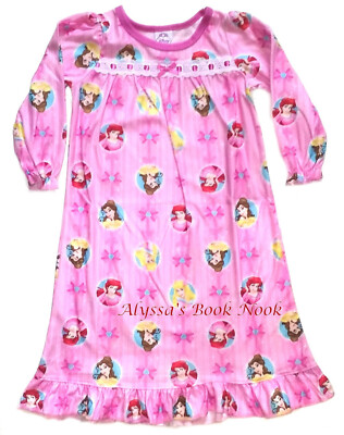 DISNEY PRINCESS ~TODDLER GIRLS FLANNEL NIGHTGOWN~ SZ 2T | eBay