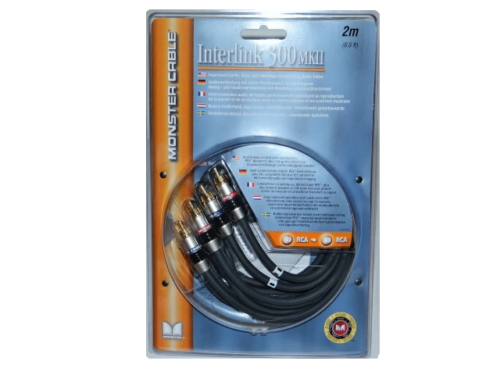 Monster Cable Interlink 300 MKII - RCA Stereo Audio Interconnect 2M 6.6 ...