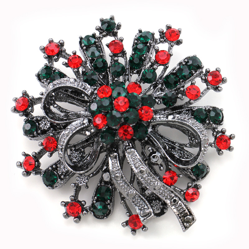 Antique Vintage Design Merry Christmas Gift Seasonal Wreath Flower ...