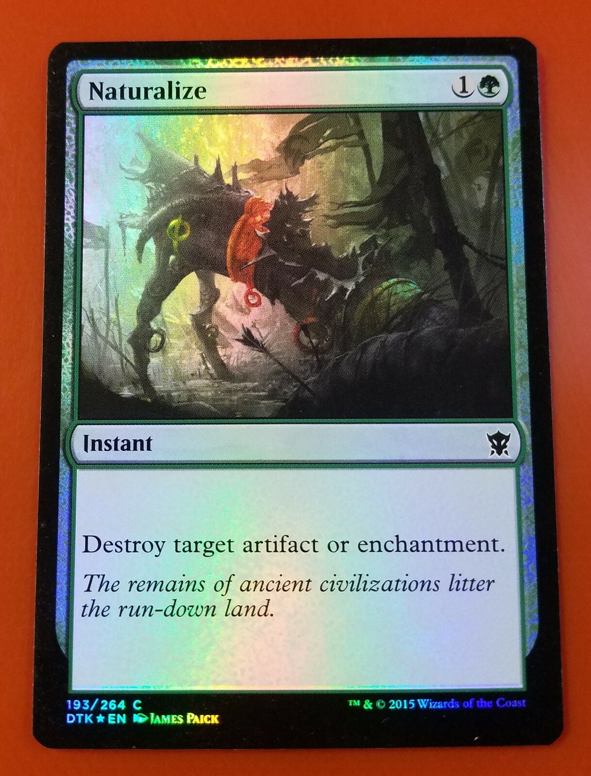 1x Naturalize | FOIL | Dragons of Tarkir | MTG Magic Cards | eBay