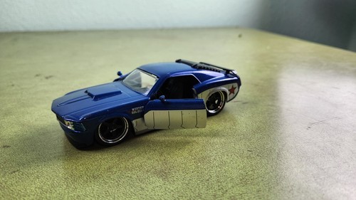 Marvel Avengers Winter Soldier 1970 Ford Mustang Boss JADA Diecast Car ...