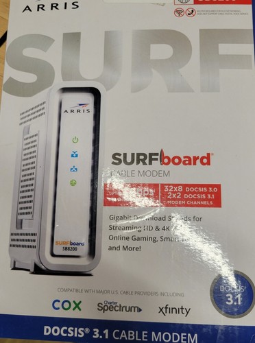 Arris Surfboard SB8200 DOCSIS 3.1 Cable Modem | eBay