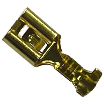 (100) Female Terminal for Relay Connector Locking Tang 1/4" (.250) Push ...