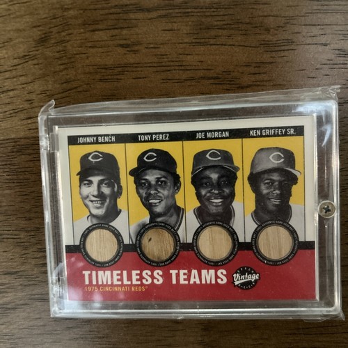 2001 UD Vintage 1975 Cincinnati Reds Timeless Teams Quad Bat Bench Morgan + /100 | eBay